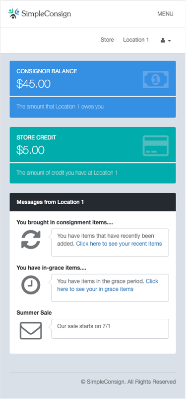 Consignor and vendor management | SimpleConsign